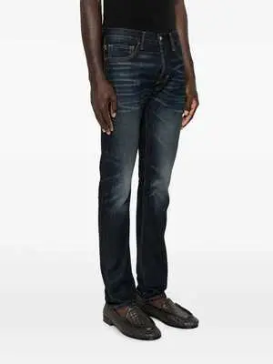 TOM FORD Jeans With Belt Loops And Logo Patch