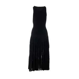 Alaïa Pleated Sheer Dress