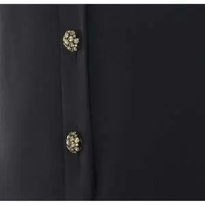 Saint Laurent Mini Buttons And Crystals Dress