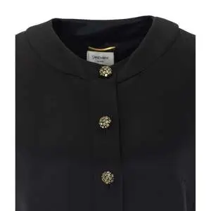 Saint Laurent Mini Buttons And Crystals Dress