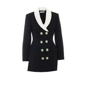 SELF-PORTRAIT Tailored Blazer Mini Dress - Black