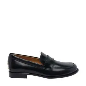 TOD'S Metal Dots Loafers - Black