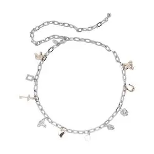 VIVIENNE WESTWOOD Multi Charm Belt - Silver