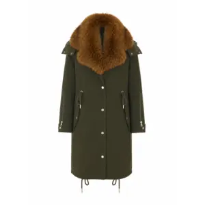 Moncler Halicte Long Parka - Green
