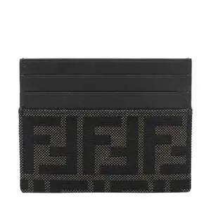 Fendi Ff Jacquard Cards Holder - Brown