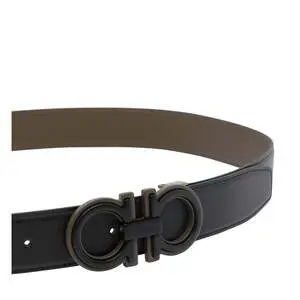 FERRAGAMO Adjustable And Reversible Gancini Belt