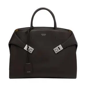 FERRAGAMO Hug Business Bag - Brown