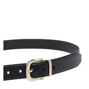 FERRAGAMO Adjustable Belt With Single Gancini Buckle