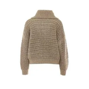 Brunello Cucinelli Mesh Dazzling Cardigan