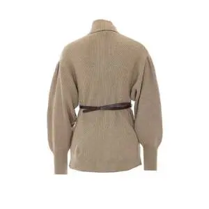Brunello Cucinelli Knitted Belted Cardigan