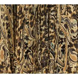 Etro Leopard Pleated Skirt