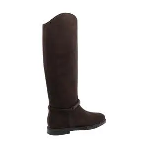 Brunello Cucinelli Suede Boot With Precious Strap
