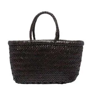 Dragon Diffusion Mini Flat Gora Handbag - Brown