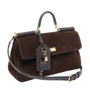 Dolce & Gabbana Suede Handbag - Brown