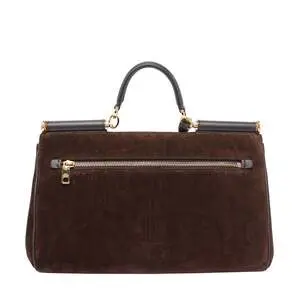 Dolce & Gabbana Suede Handbag - Brown