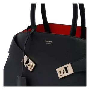FERRAGAMO Medium Bicolor Hug Handbag