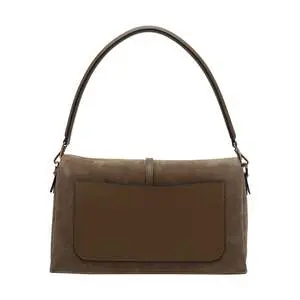 TOD'S Small Flap T-timeless Suede Shoulder Bag