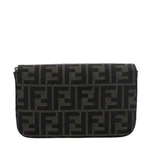 Fendi Ff Jacquard Tube Wallet On Chain