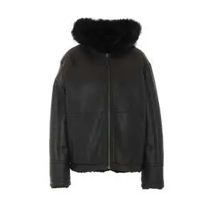 YVES SALOMON Reversible Aviateur Shearling Jacket