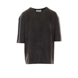 LISA YANG Maren Short Sleeves Sweater - Gray