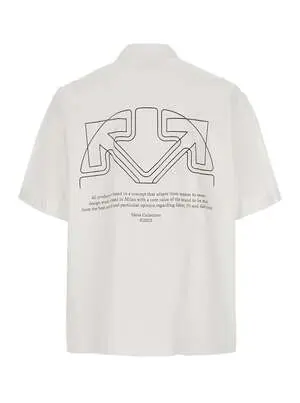 Off-White Shirt With Long Sleeves And Collar In For