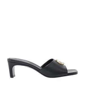Gucci Slider Sandal With Double G - Black
