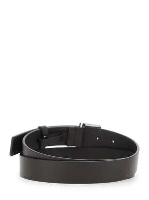 Fendi 3 Cm Pelle Ff Metal Silver