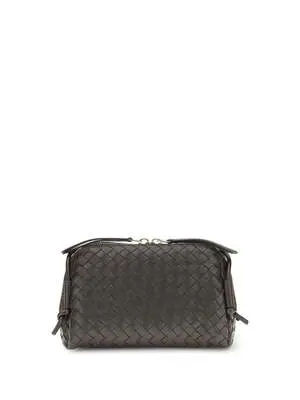 Bottega Veneta Concert Handle Clutch Bag - Black