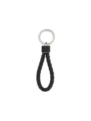 Bottega Veneta Intrecciato Key Holder - Black