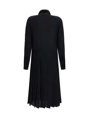 Fendi Long Jacquard Silk Dress