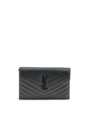 Saint Laurent Cassandre Mini Shoulder Bag - Black