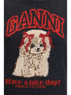 GANNI Graphic Wool Vest