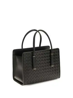 Bottega Veneta Intrecciato Handbag - Black