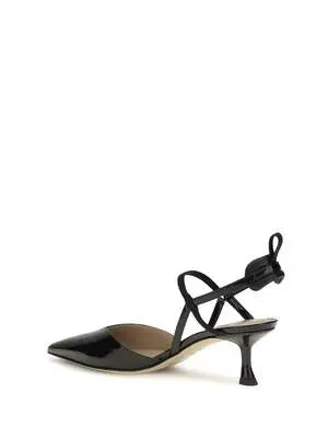 Fendi Patent Leather Colibrì Slingback Pumps