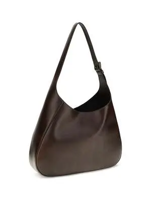 Prada Boogie Medium Leather Shoulder Bag - Brown
