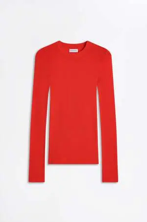 Scanlan Theodore Babywool Crew Sweater - Vermilion