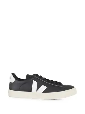 VEJA Campo Eco Leather Trainers - Black