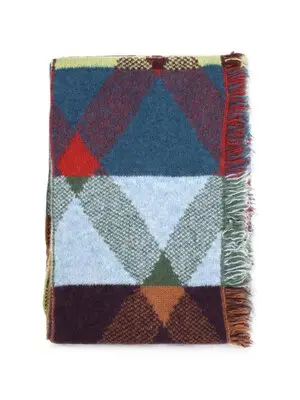 Dries Van Noten Scarf Wool Blend "mati - Blue