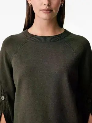 Joseph Ribkoff Button-embellished Tulip-sleeve Sweater