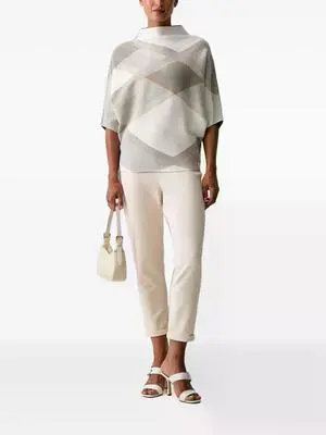 Joseph Ribkoff Drawstring-waist Turn-up Track Pants