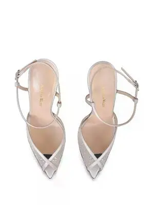 ANDREA WAZEN Katy Crystal-embellished Mesh-panel Sandals