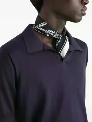 Dolce & Gabbana Silk Knit Polo Shirt