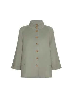 ELENA MIRO` Double Wool Blend Caban