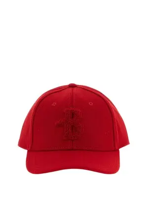 BALLANTYNE Monogram Patch Baseball Cap - Red