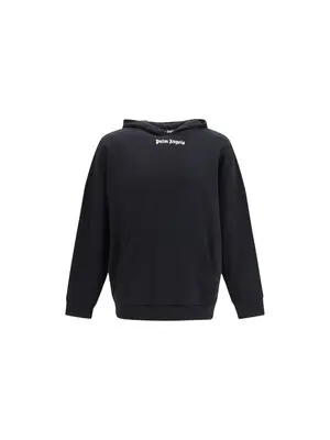 Palm Angels Hoodie With Logo - Black