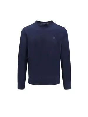 Polo Ralph Lauren Sweater With Embroidered Pony - Blue