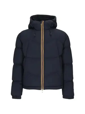 K-WAY Down Jacket With Hood - Blue