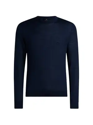 Etro Wool And Silk Pullover - Blue