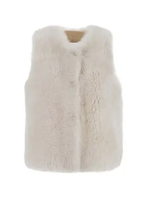 SUPREMA Shearling Gilet - Brown