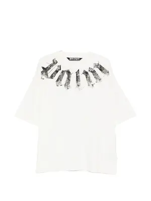 Palm Angels Big Neck Logo Printed T-shirt